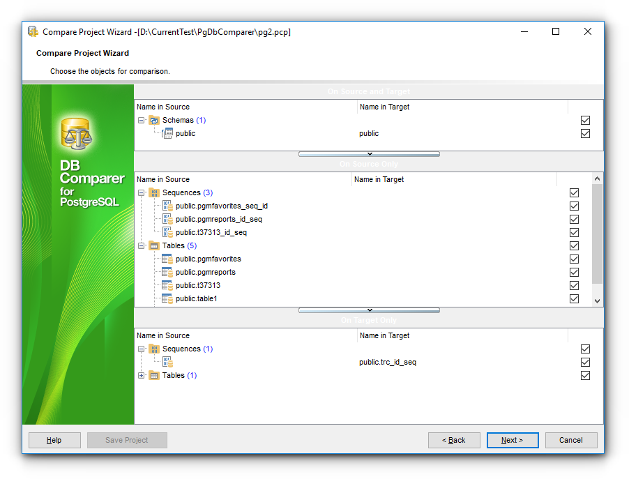 Online Documentation For Db Comparer For Postgresql Sqlmanager
